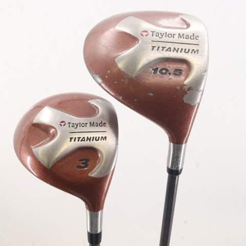TaylorMade Titanium Driver & 3 Wood Set Graphite Stiff Flex RH P-118592 ...