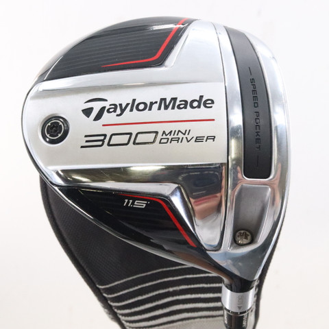 TaylorMade 300 Mini Driver 11.5 Degree Graphite Stiff Flex RH Headcover ...