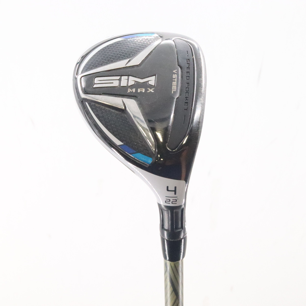 TaylorMade SIM Max Rescue 4 Hybrid 22 Deg Graphite Stiff Flex RH C ...