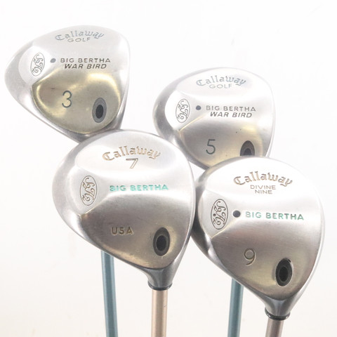 Callaway Big Bertha War Bird Fairway Wood Set 3,5,7,& 9 Graphite Ladies P-119732 - Mr Topes Golf