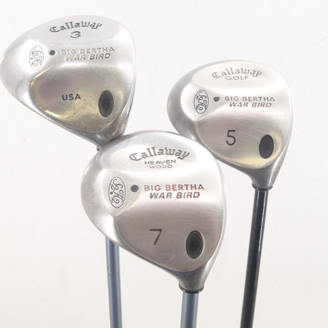 Callaway Big Bertha War Bird Fairway Wood Set 3,5,&7 Graphite Regular P-119747 - Mr Topes Golf
