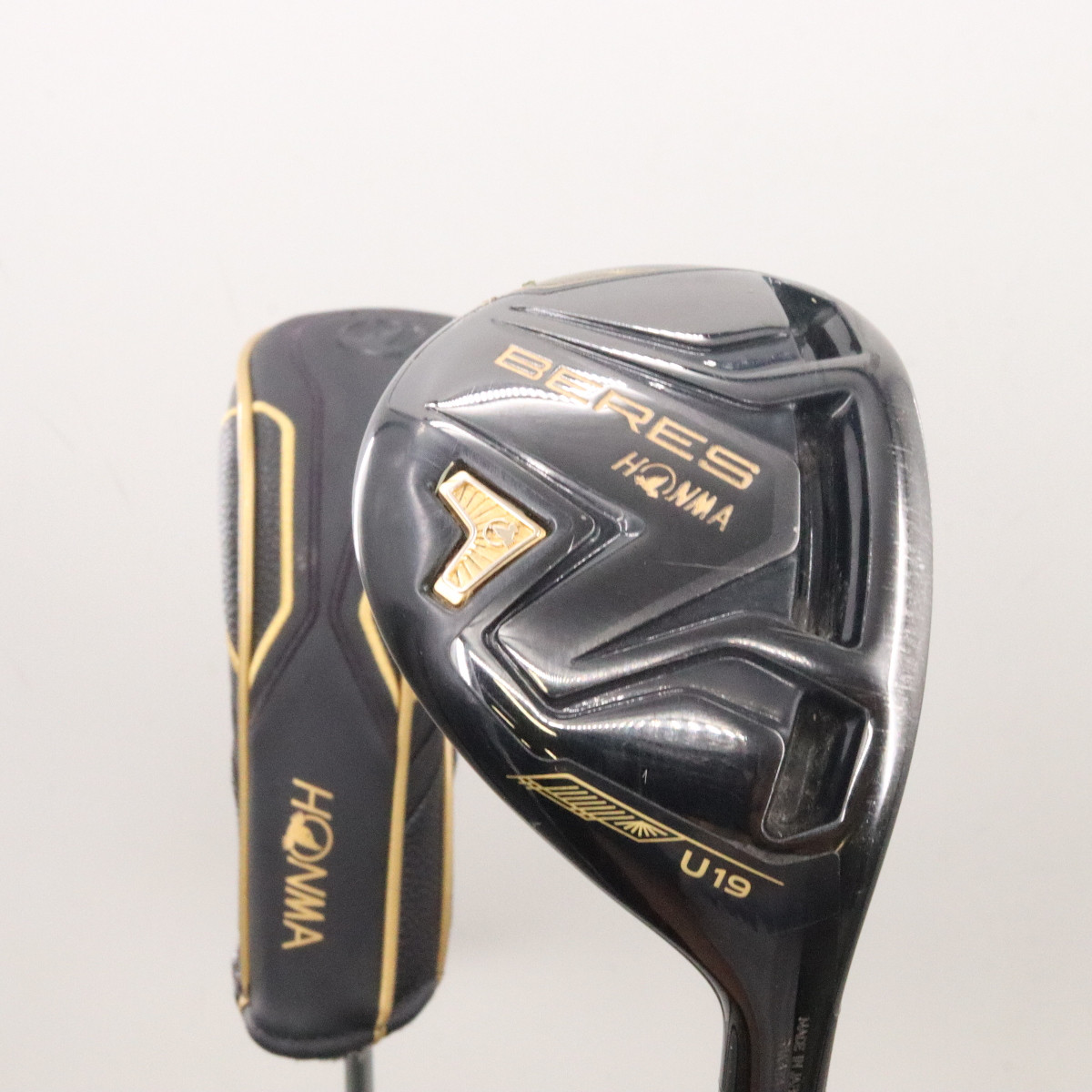 Honma Beres Black Hybrid 19 Degree Graphite Senior SR Lite RH HeadCover ...