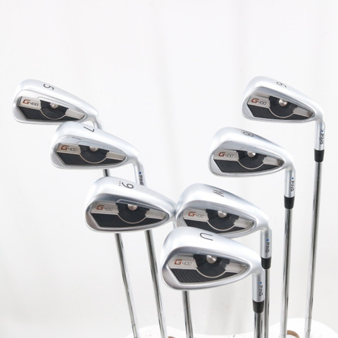PING G400 Iron Set 5-W,U Blue Dot Steel AWT 2.0 Steel Shaft Regular RH ...
