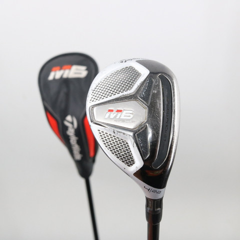 TaylorMade M6 Rescue 4 Hybrid 22 Degrees Graphite S Stiff RH HeadCover ...