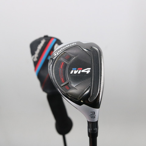 TaylorMade M4 Rescue 3 Hybrid 19 Degree Graphite R Regular RH HeadCover S-130754 - Mr Topes Golf