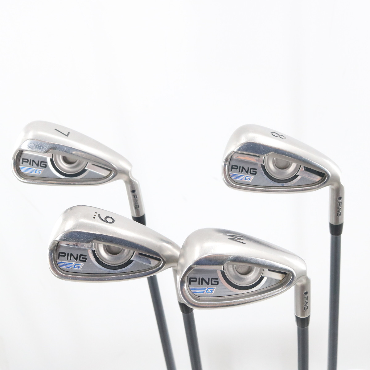 Ping G Iron Set 7-W Black Dot Graphite CFS 70 Regular Flex Right-Hand G ...
