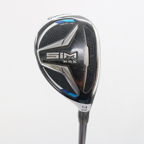 TaylorMade SIM Max Rescue 4 Hybrid 22 Deg Graphite A Senior Flex RH P ...