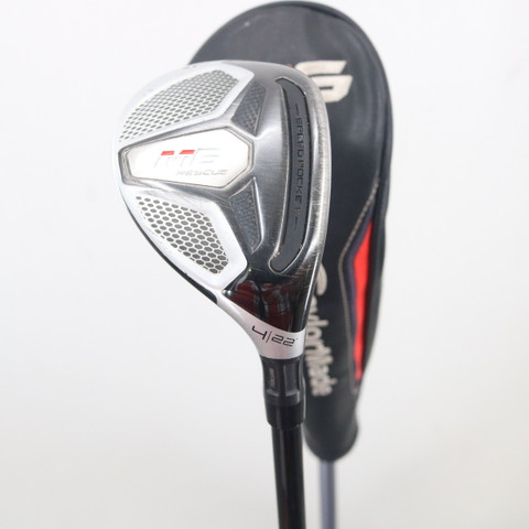 TaylorMade M6 Rescue 4 Hybrid 22 Deg Graphite Regular Flex RH Headcover ...