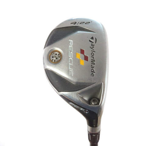 TaylorMade Rescue TP 4 Hybrid 22 deg VooDoo Graphite Stiff Flex 30147G ...