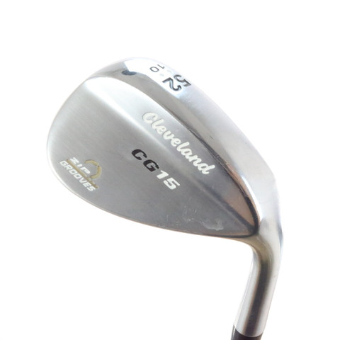 Cleveland CG15 Satin Chrome Wedge 52 deg 52.10 Traction Steel 34041A ...