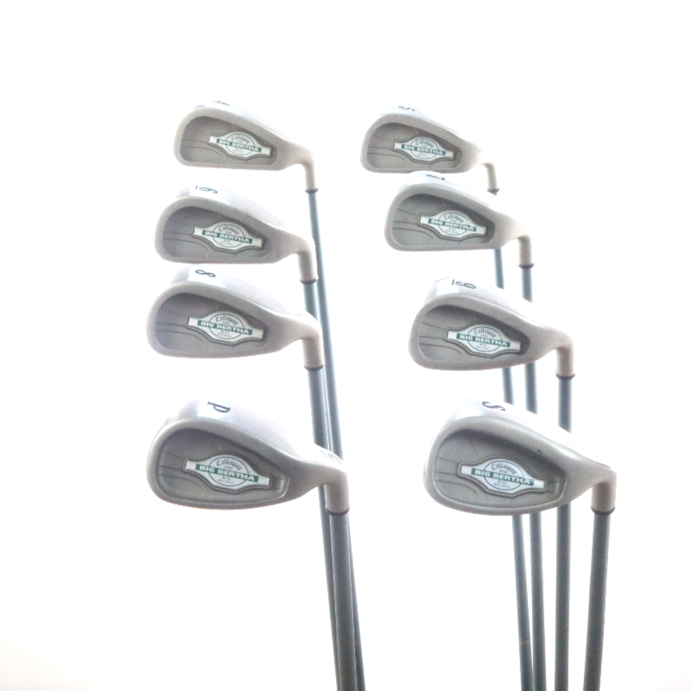 Callaway Big Bertha X-12 Iron Set 4-P,S Graphite Ladies Gems 99 Shaft ...