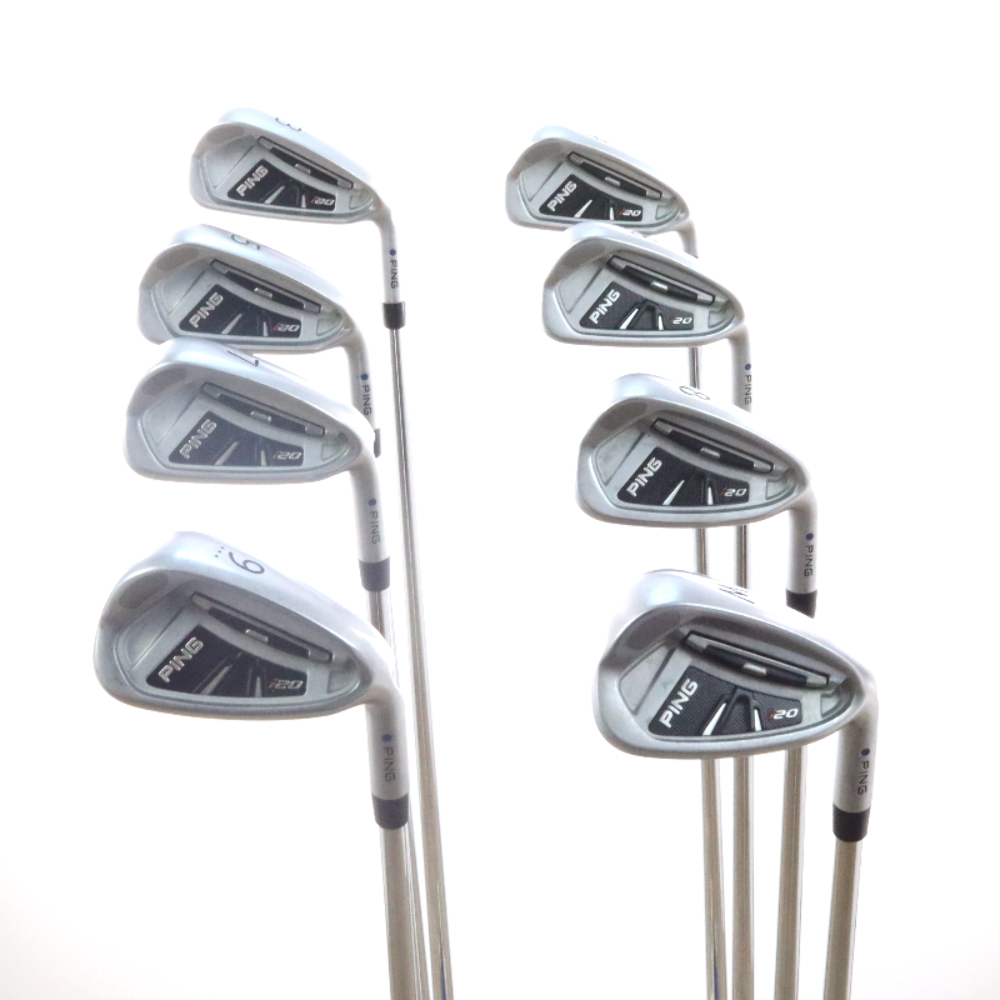Ping i20 Iron Set 3-W Blue Dot Steel Shaft Project X 5.5 Regular Flex ...