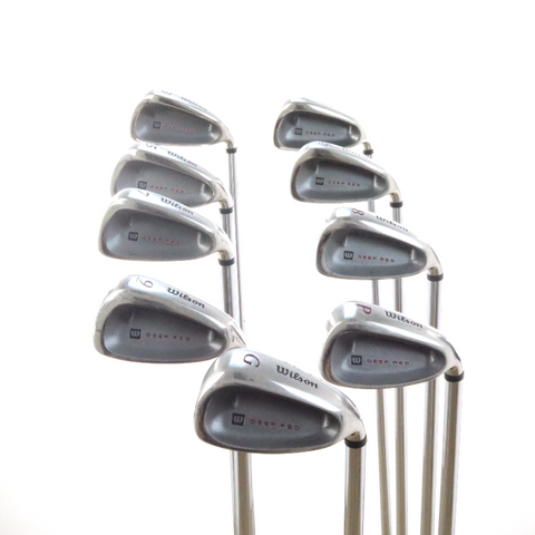 Wilson Deep Red 3-P,G Iron Set Steel FatShaft Regular Flex 36259A - Mr ...