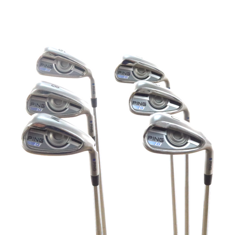 2016 Ping G Series Iron Set 6-W,U Blue Dot, AWT 2.0 Steel Regular Flex ...