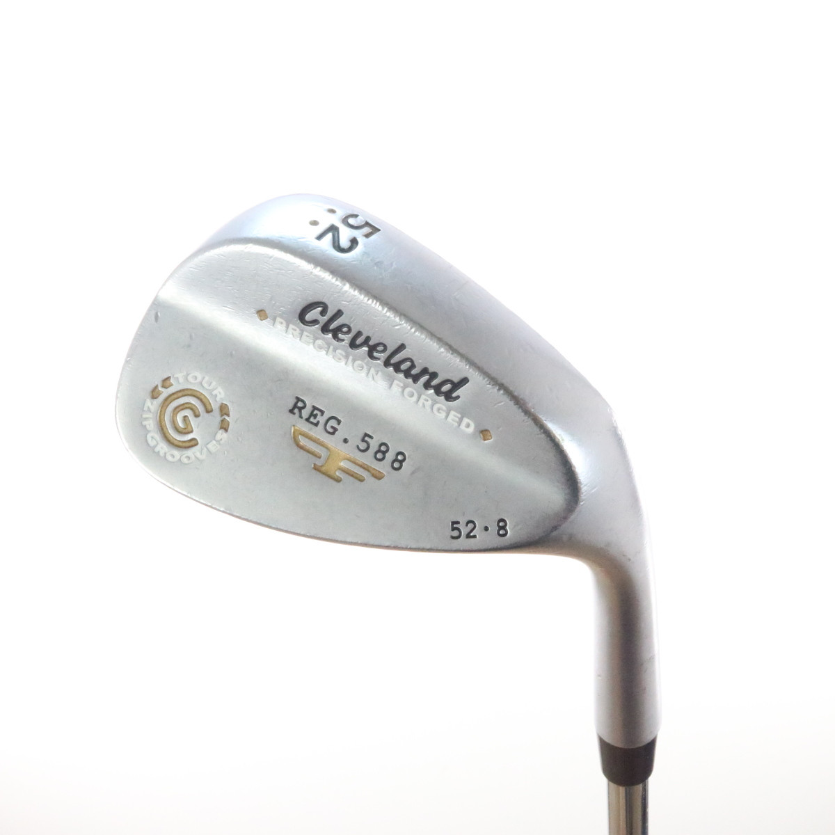 Cleveland 588 Precision Forged Satin Wedge 52 Deg 52.8 Steel Shaft ...