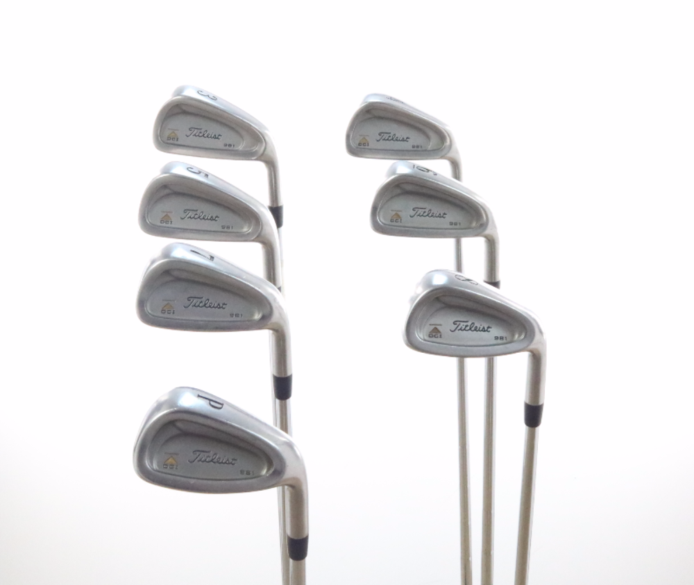 Titleist DCI 981 Iron Set Steel Shaft Tri Spec Stiff Flex 37329G - Mr ...