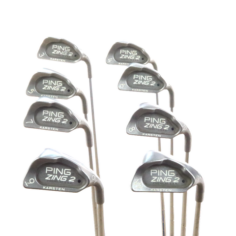 Ping Zing 2 Iron Set 3-W Black Dot Steel Shaft JZ Stiff Flex Right-Handed 37829A - Mr Topes Golf