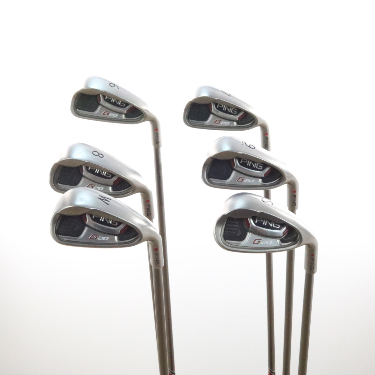 Ping G20 Iron Set 6-W,S Red Dot TFC 169I Graphite Ladies Flex 37967G ...