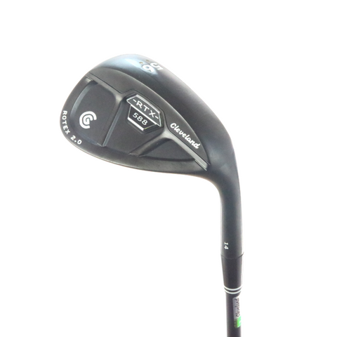 Cleveland 588 RTX 2.0 CB Black Satin Wedge 56 Deg 56.14 Rotex Graphite ...