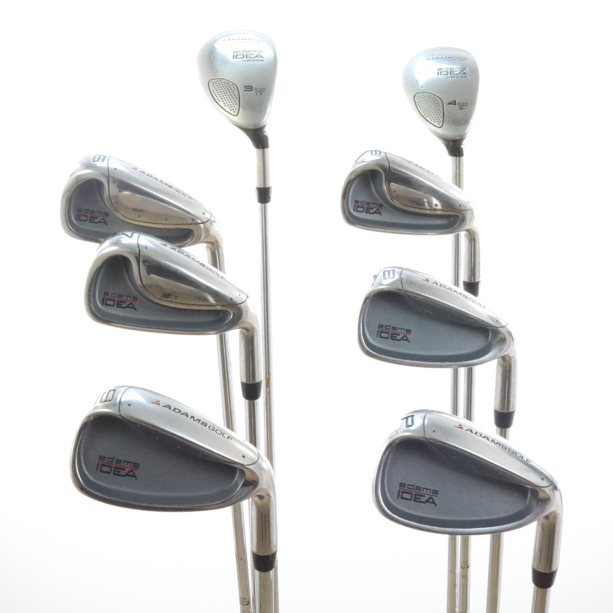 Adams IDEA Hybrid Iron Set 3-P Dynamic Gold Lite Regular Flex 39793A ...