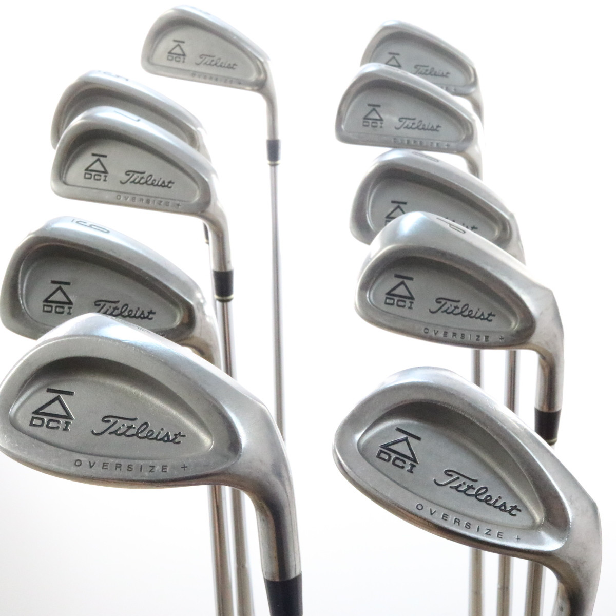 Titleist DCI Oversize+ 3-P,S,L Iron Set Tri Spec Steel Shaft Stiff Flex ...