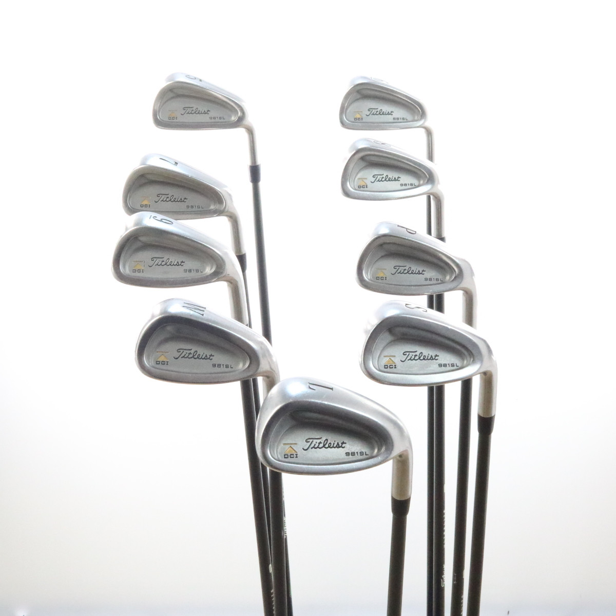 Titleist DCI 981SL Iron Set 5-P,W,S,L Graphite Ultralite A Senior Flex ...