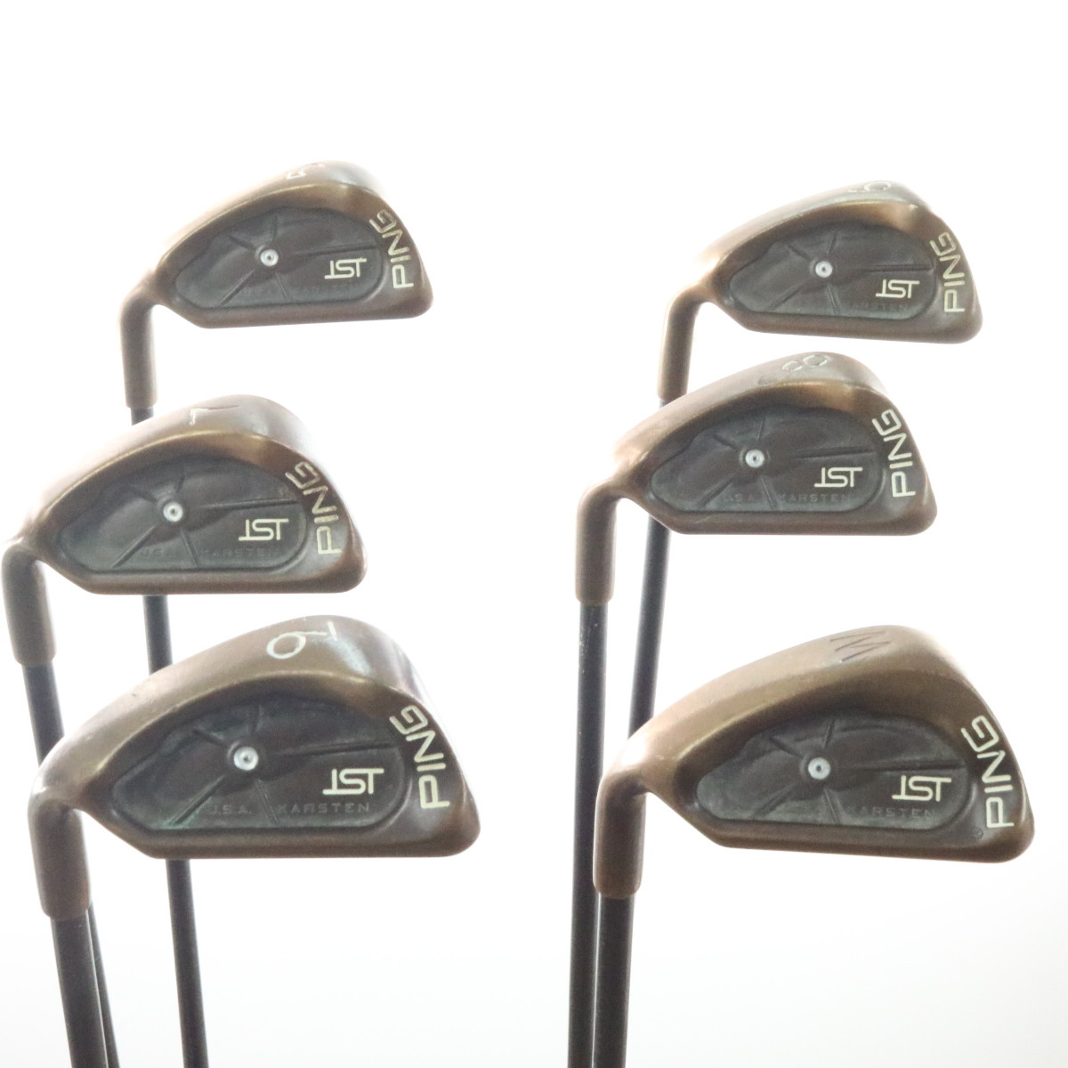 Ping ISI Beryllium Copper 5-W Iron Set Silver Dot Graphite Stiff Flex ...