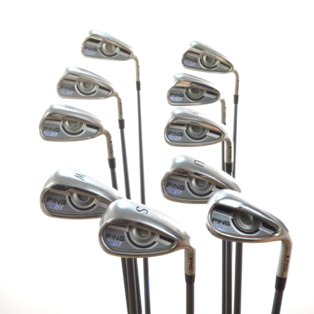 Ping G Series Iron Set 4-W,U,S,L Brown Dot Graphite CFS 70 Regular Flex ...