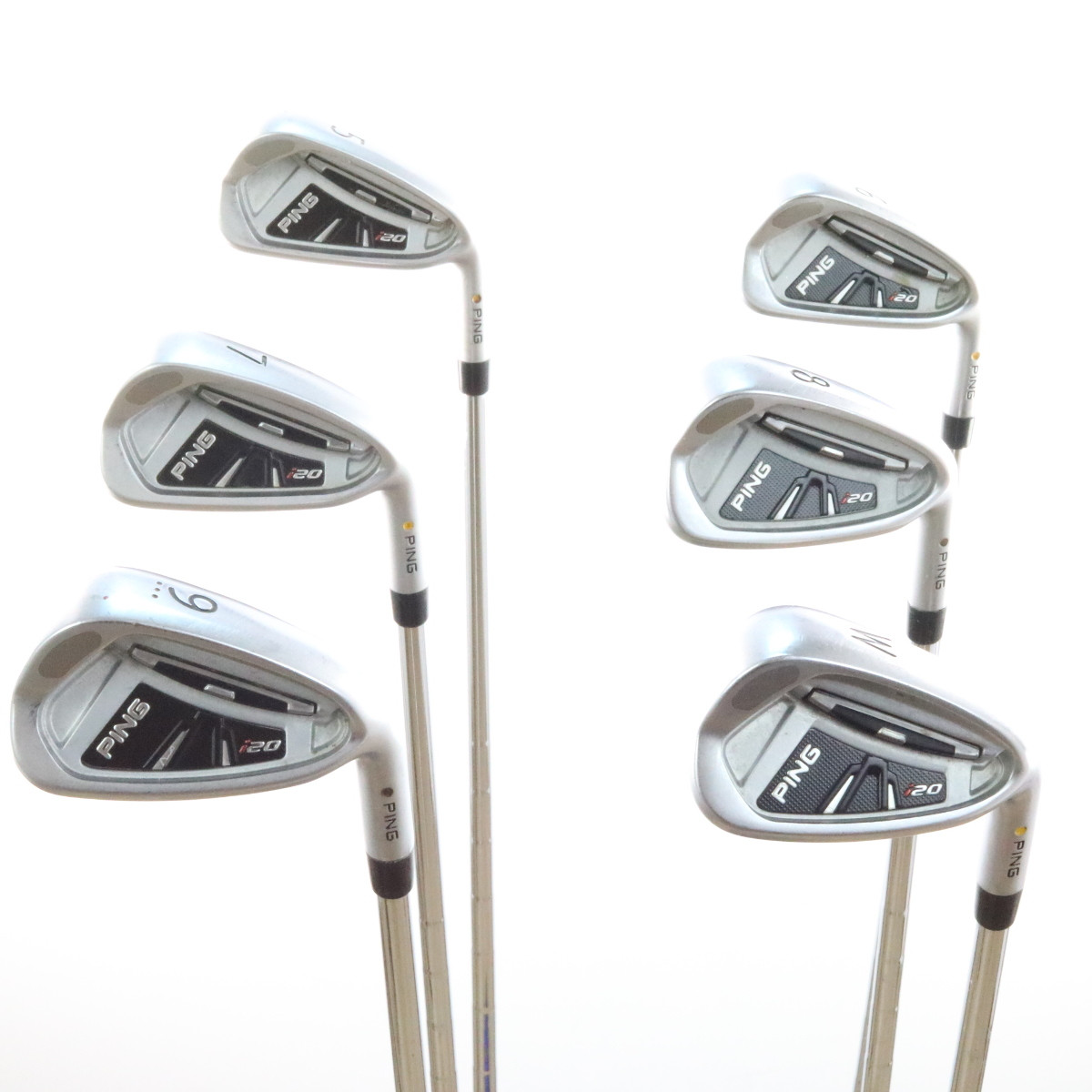 Ping i20 Iron Set 5-W Yellow Dot Steel KBS Tour 110 Regular Flex 46733A ...