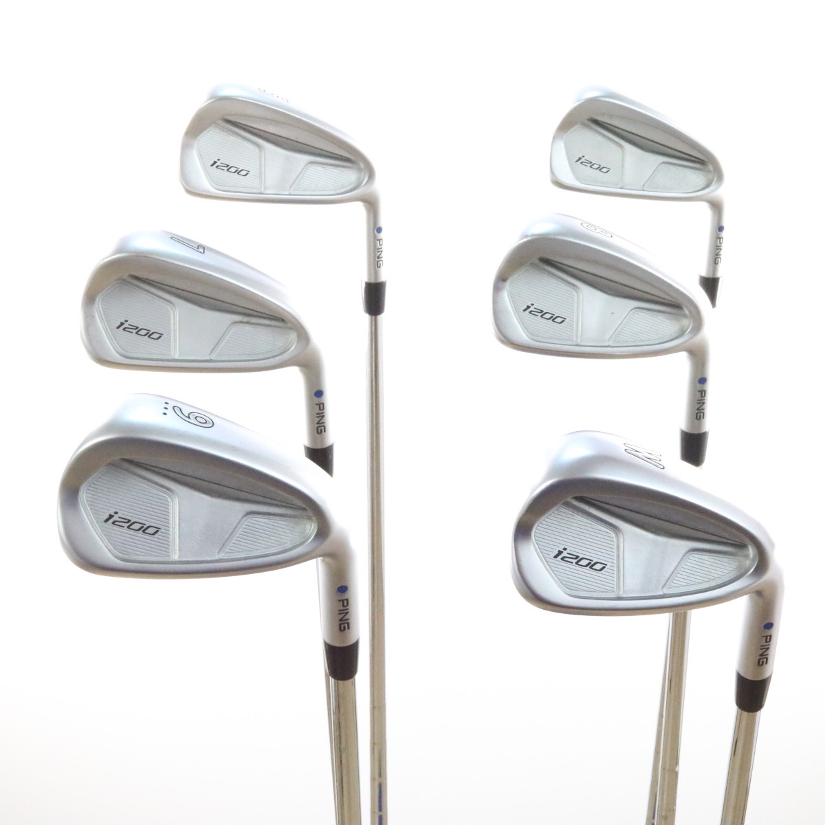 2018 Ping i200 Iron Set 5-W Blue Dot AWT 2.0 Steel Stiff Flex 46735A ...