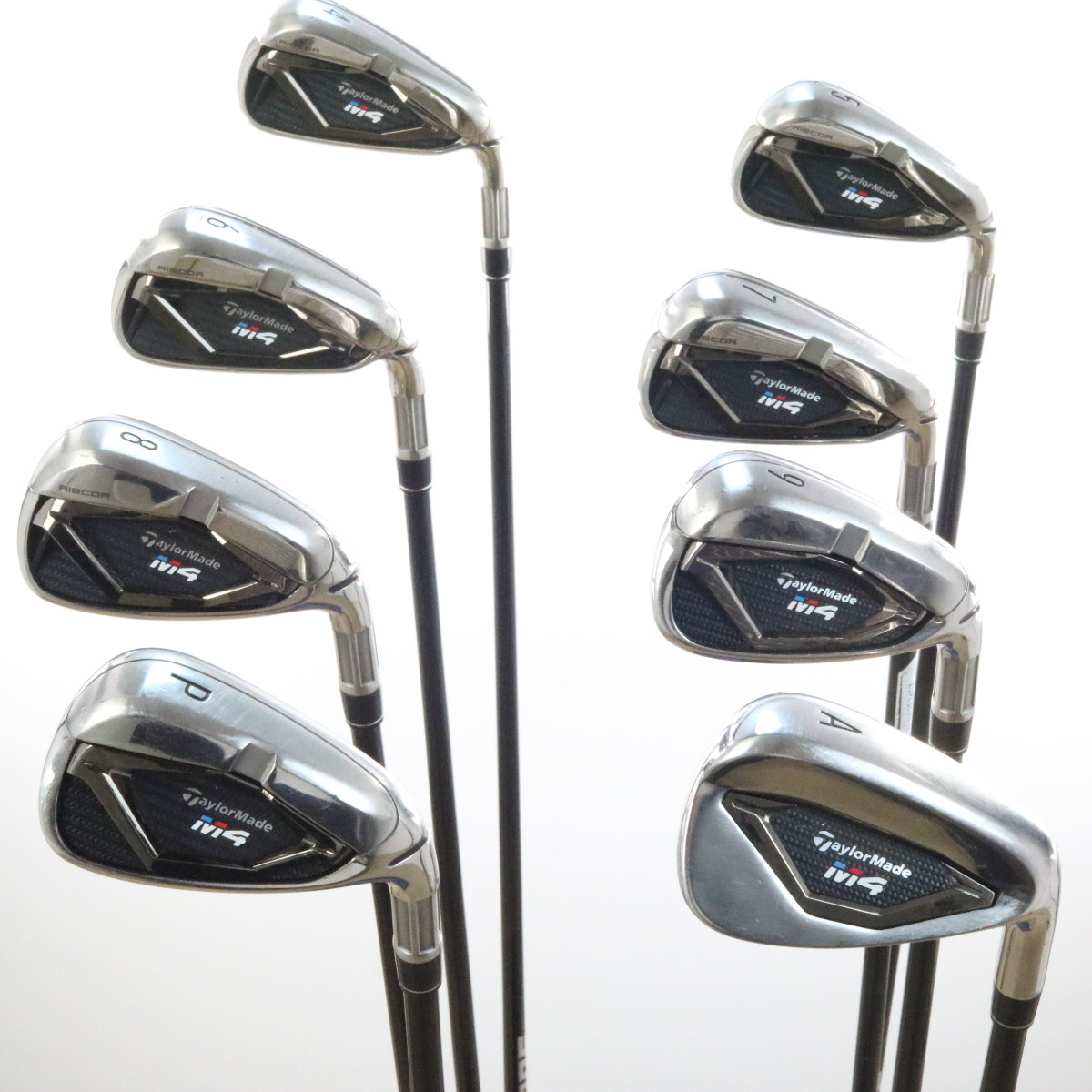 2018 TaylorMade M4 Iron Set 4-P,A Fujikura ATMOS Regular Flex 48742G ...