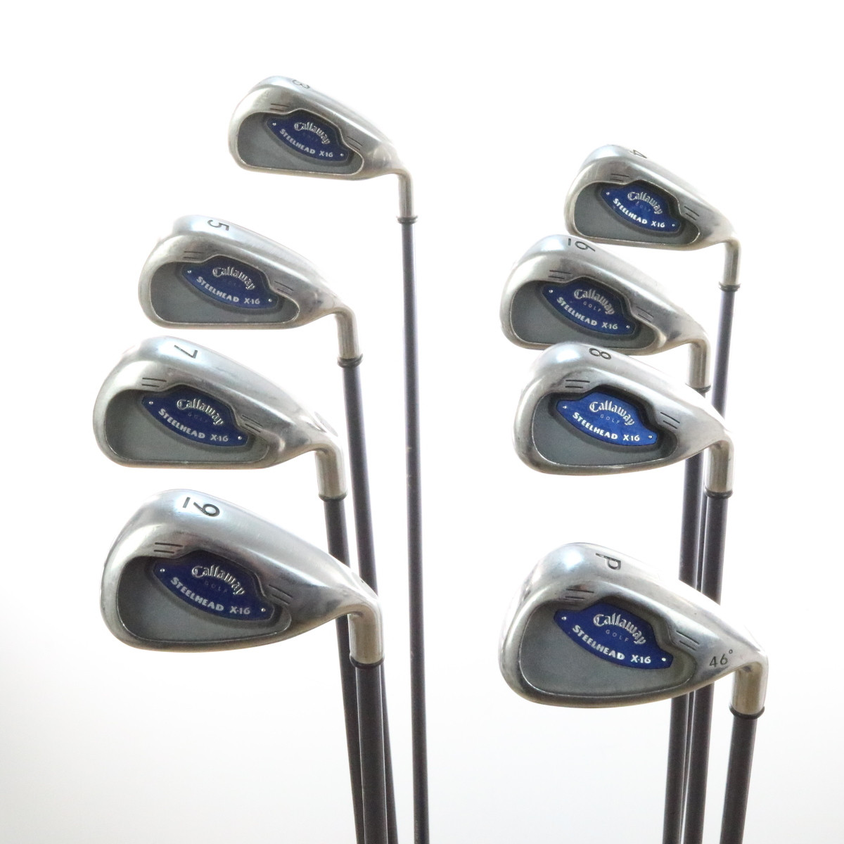 Callaway Steelhead X-16 Iron Set 3-P System CW85 Firm Stiff Flex 49014A ...