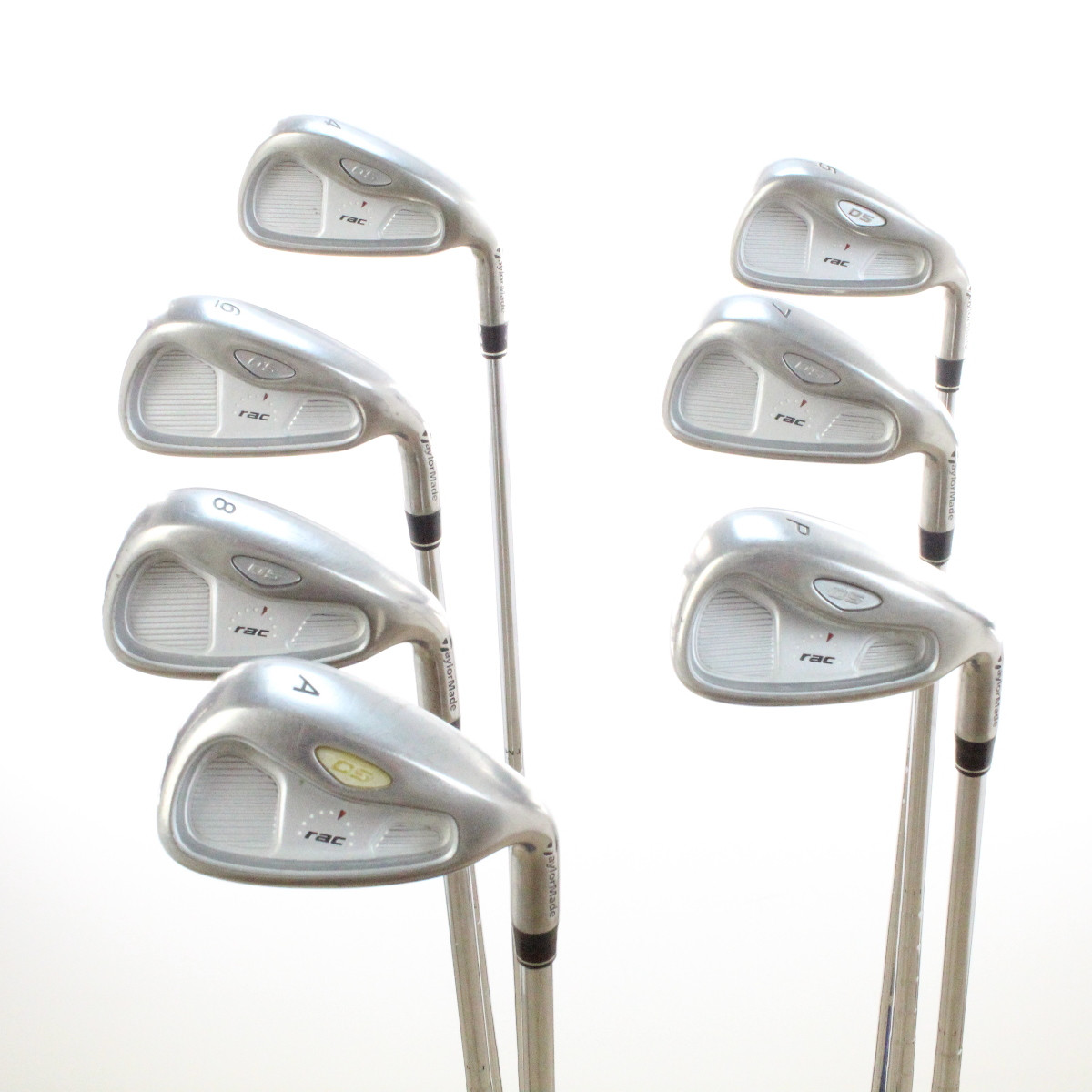 TaylorMade RAC OS Iron Set Steel Shaft T-Step Stiff Flex Right-Handed ...