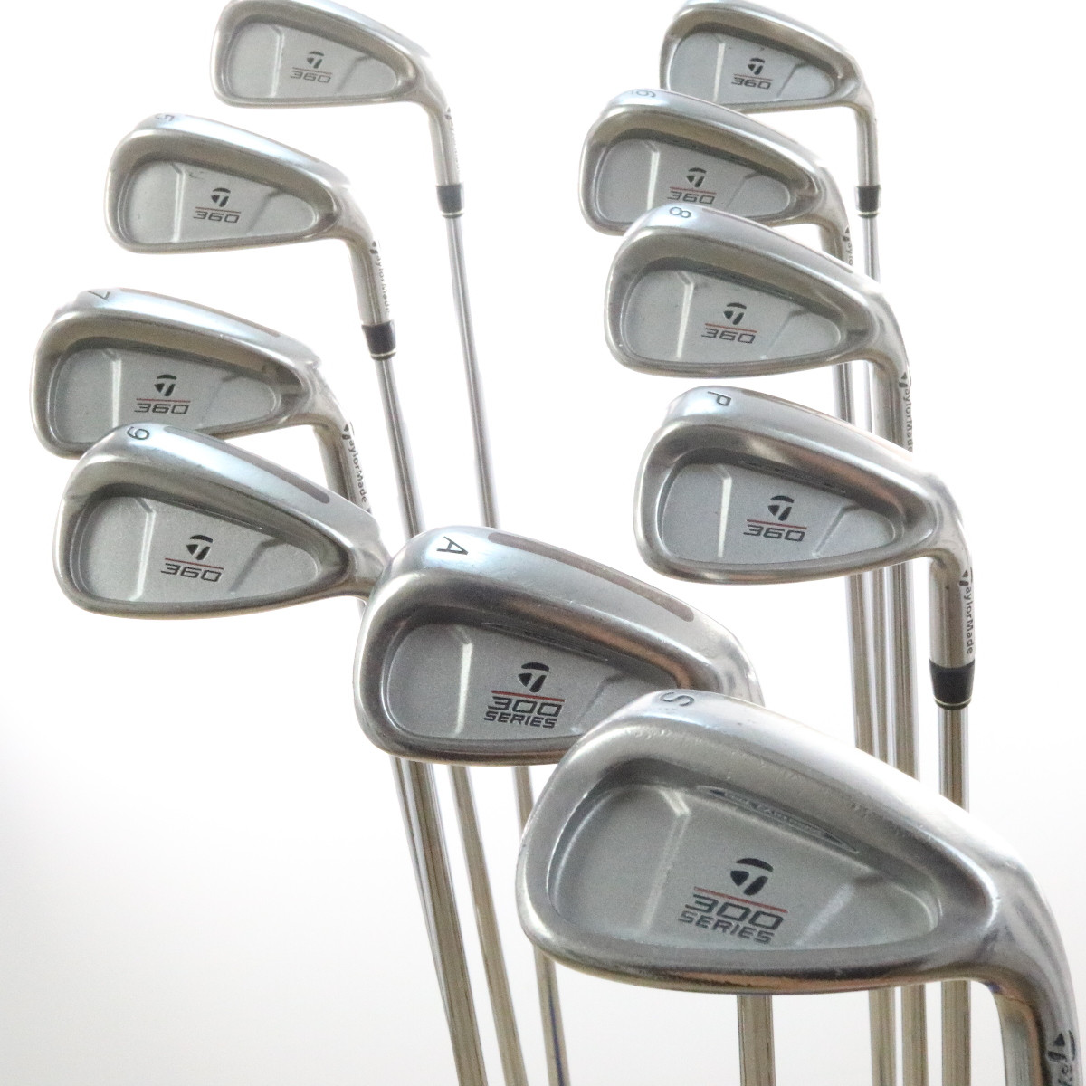 TaylorMade 360 3-P,A,S Iron Set Steel S-90 Stiff Flex Right-Handed ...
