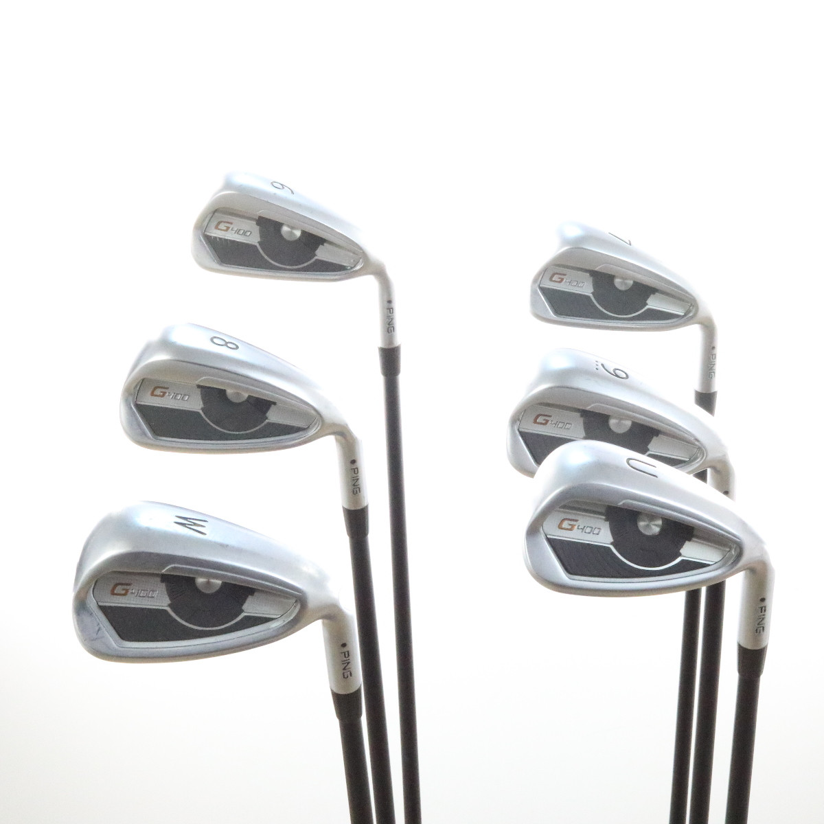 2018 PING G400 Iron Set 6-W Black Dot Graphite Alta CB Senior Flex ...