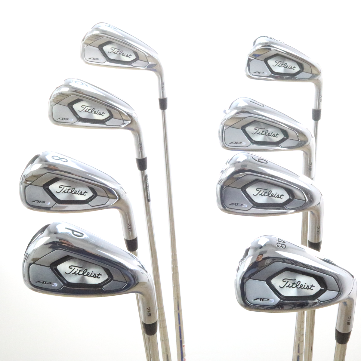 2018 Titleist AP3 718 Iron Set 4-P,W True Temper AMT Red S300 Stiff ...
