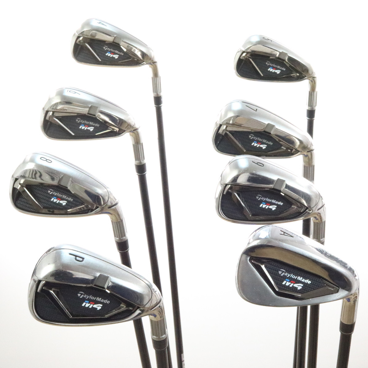 2018 TaylorMade M4 Iron Set 4-P,A Fujikura ATMOS Regular Flex 49782A ...