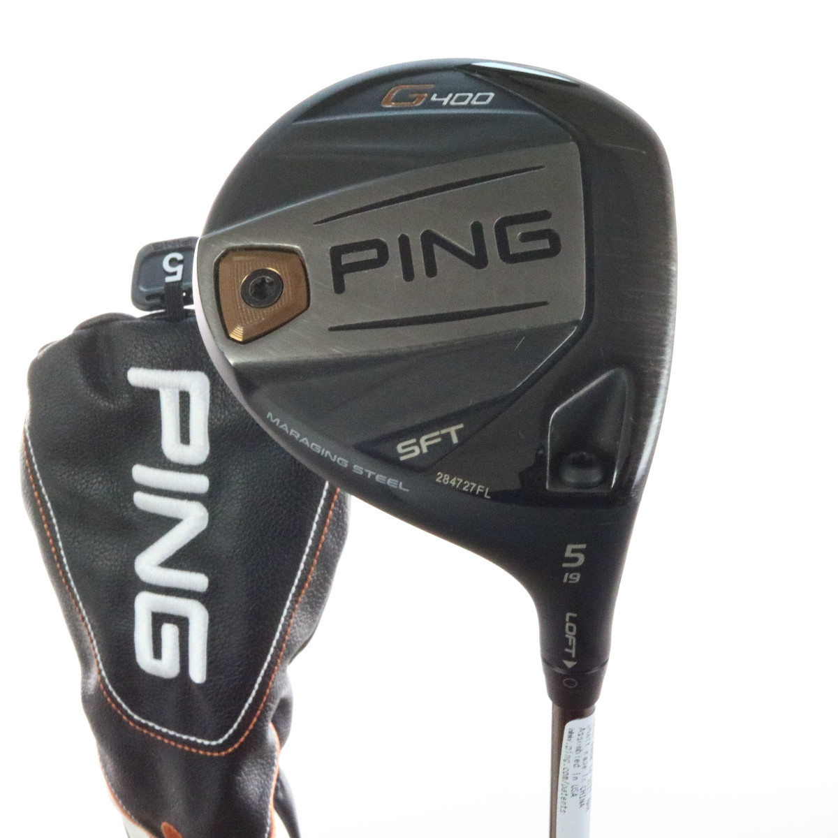 2018 PING G400 SFT 5 Wood 19 Deg ALTA CB 65 Regular Flex Headcover ...