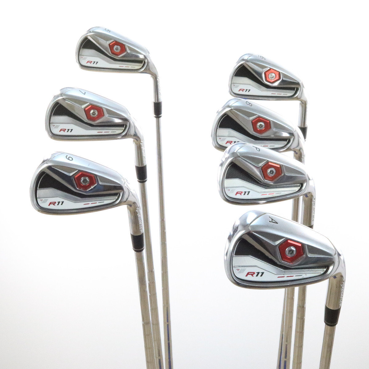 TaylorMade R11 Iron Set 5-P,A KBS Steel Shaft Stiff Flex Right-Handed ...