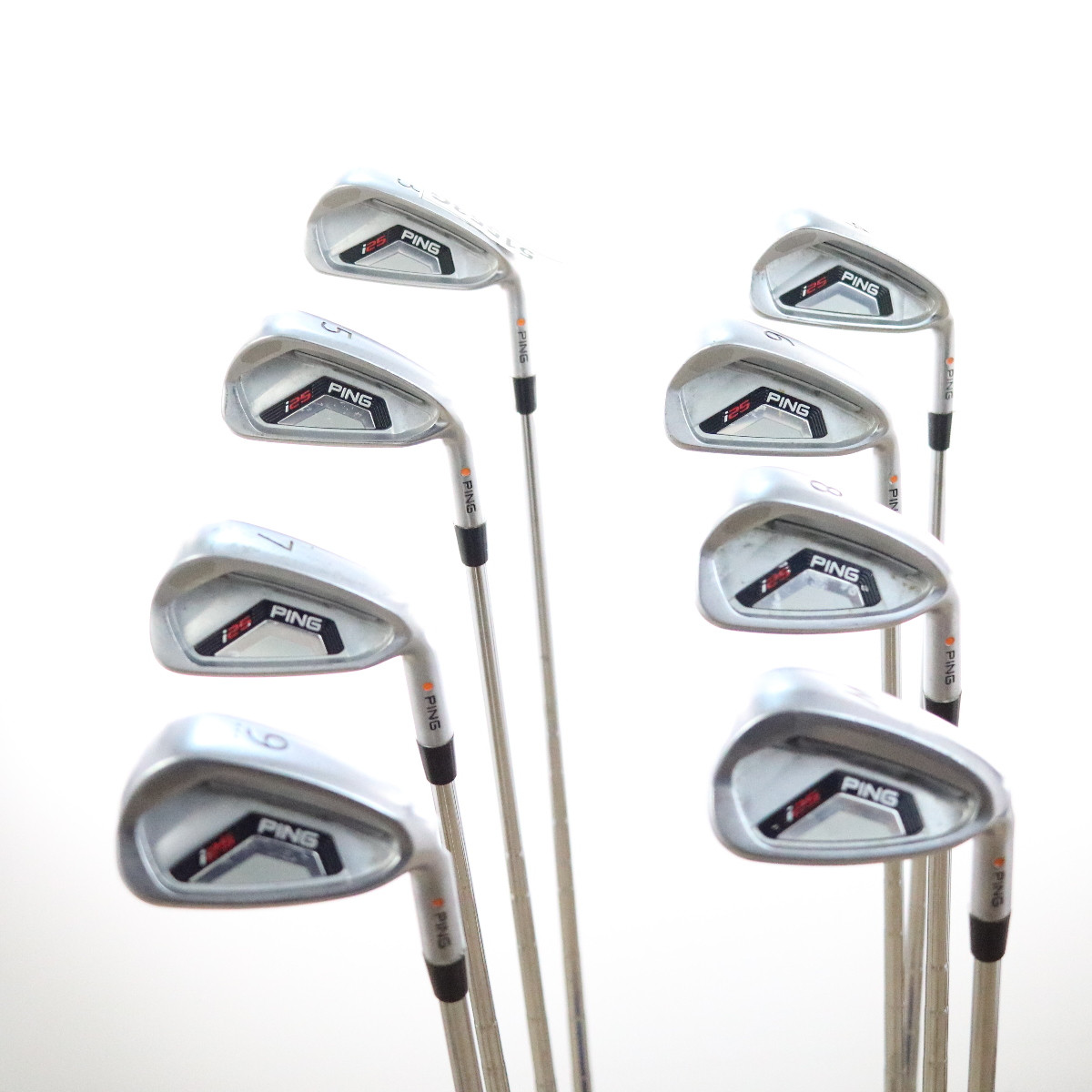 Ping I25 3-W Iron Set Orange Dot CFS Steel Shaft Stiff Flex Right ...