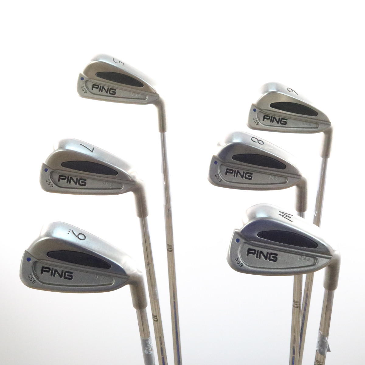 Ping S59 5-W Iron Set Blue Dot Steel Shaft Stiff Flex Right-Handed ...