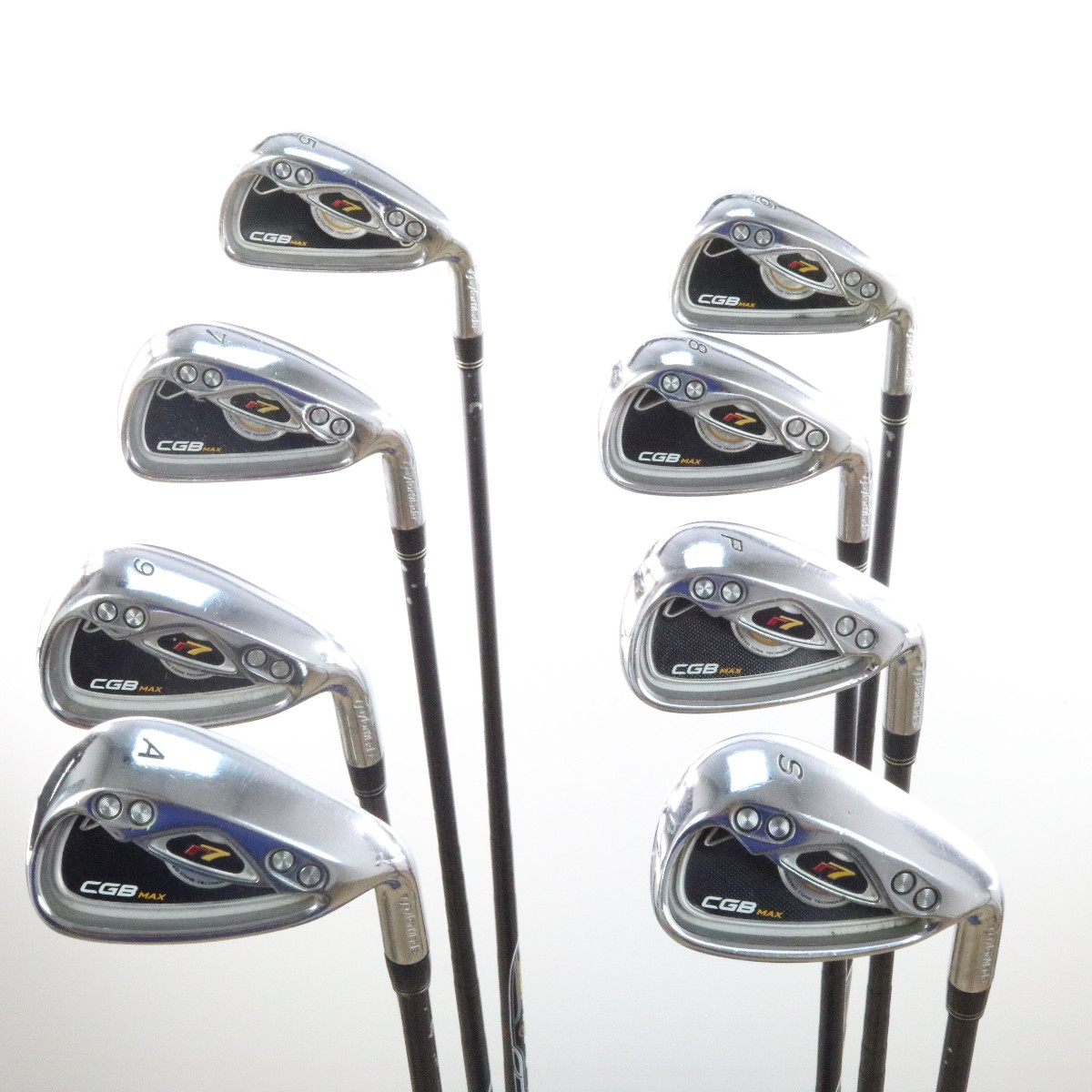 TaylorMade R7 CGB Max Iron Set 5-P,A,S Graphite Shaft Stiff Flex 51891G ...