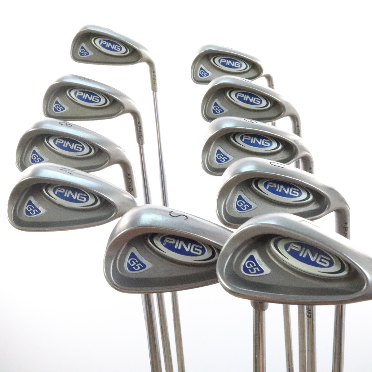 Ping G5 4-W,U,S,L Iron Set Maroon Dot Steel Regular Flex Right-Handed ...