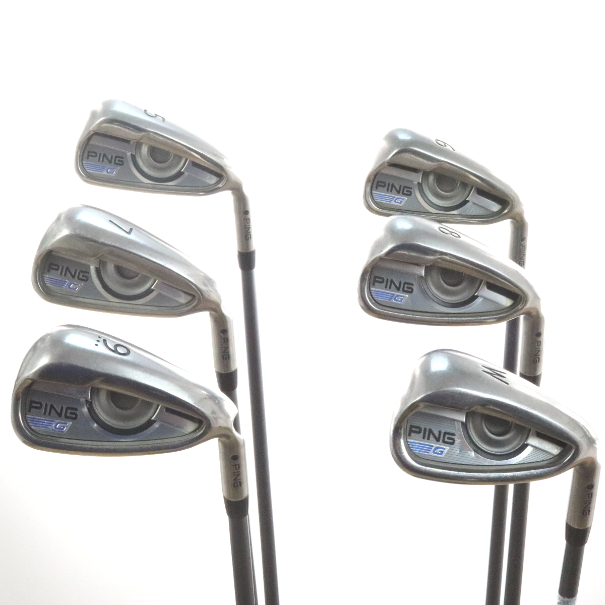 Ping G Series Iron Set 5-W Black Dot Graphite CFS 70 Regular Flex ...