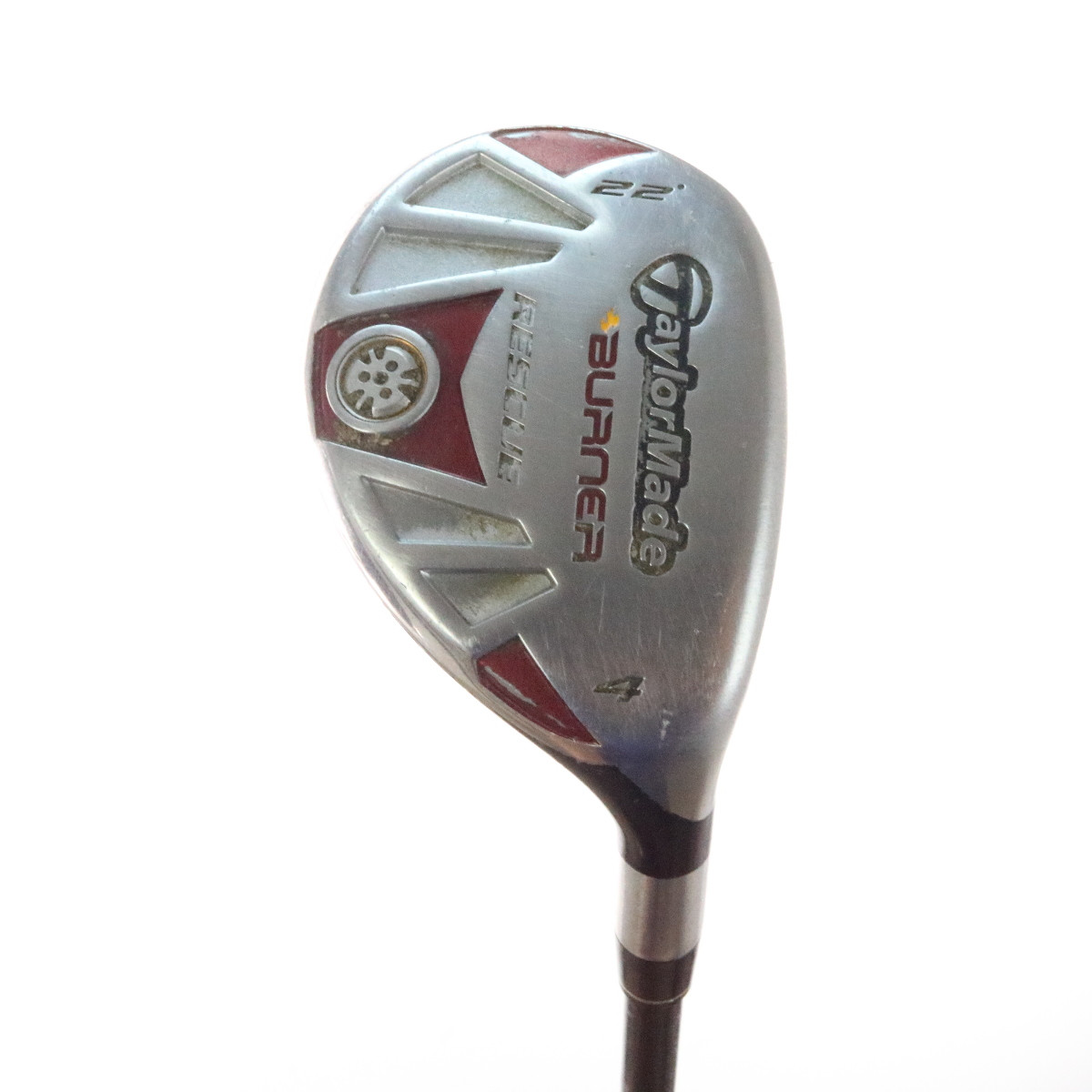 TaylorMade Burner Rescue 4 Hybrid 22 Degrees REAX 65 Stiff Flex 52966A ...