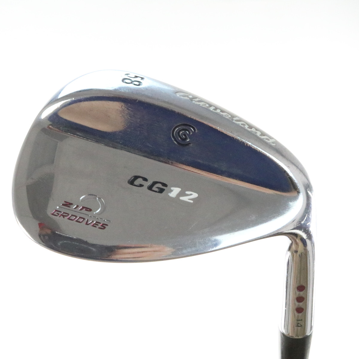 Cleveland CG12 Chrome Wedge Zip Grooves 58 Degrees 58.14 Traction ...