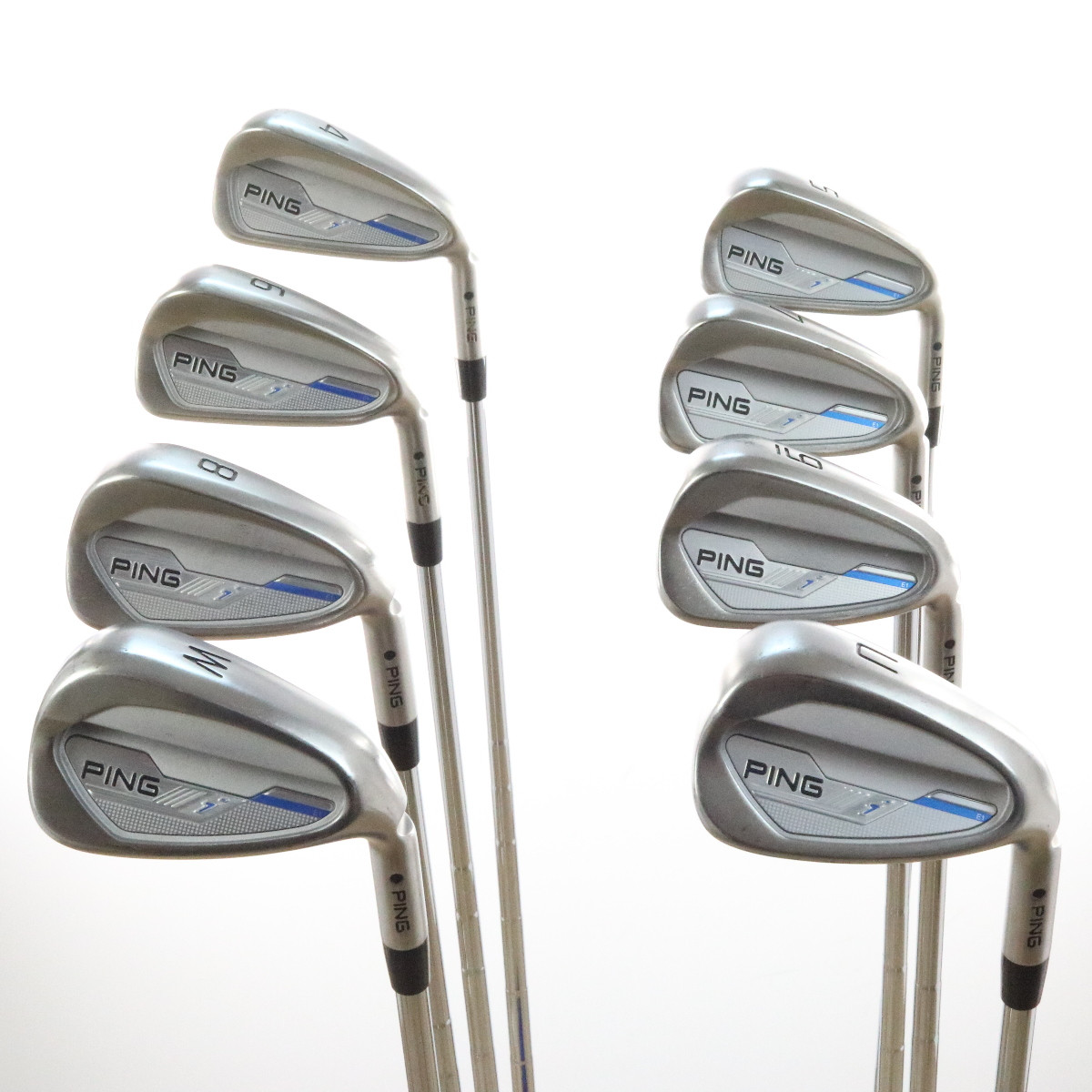 Ping i Series E1 Iron Set 4-W,U Black Dot CFS Steel Shaft Stiff Flex 53142G - Mr Topes Golf