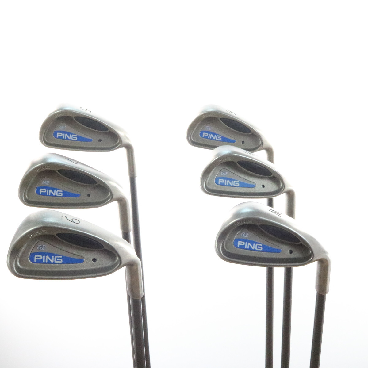 Ping G2 Iron Set 5-W Iron Set Black Dot Graphite TFC 100 Regular Flex ...