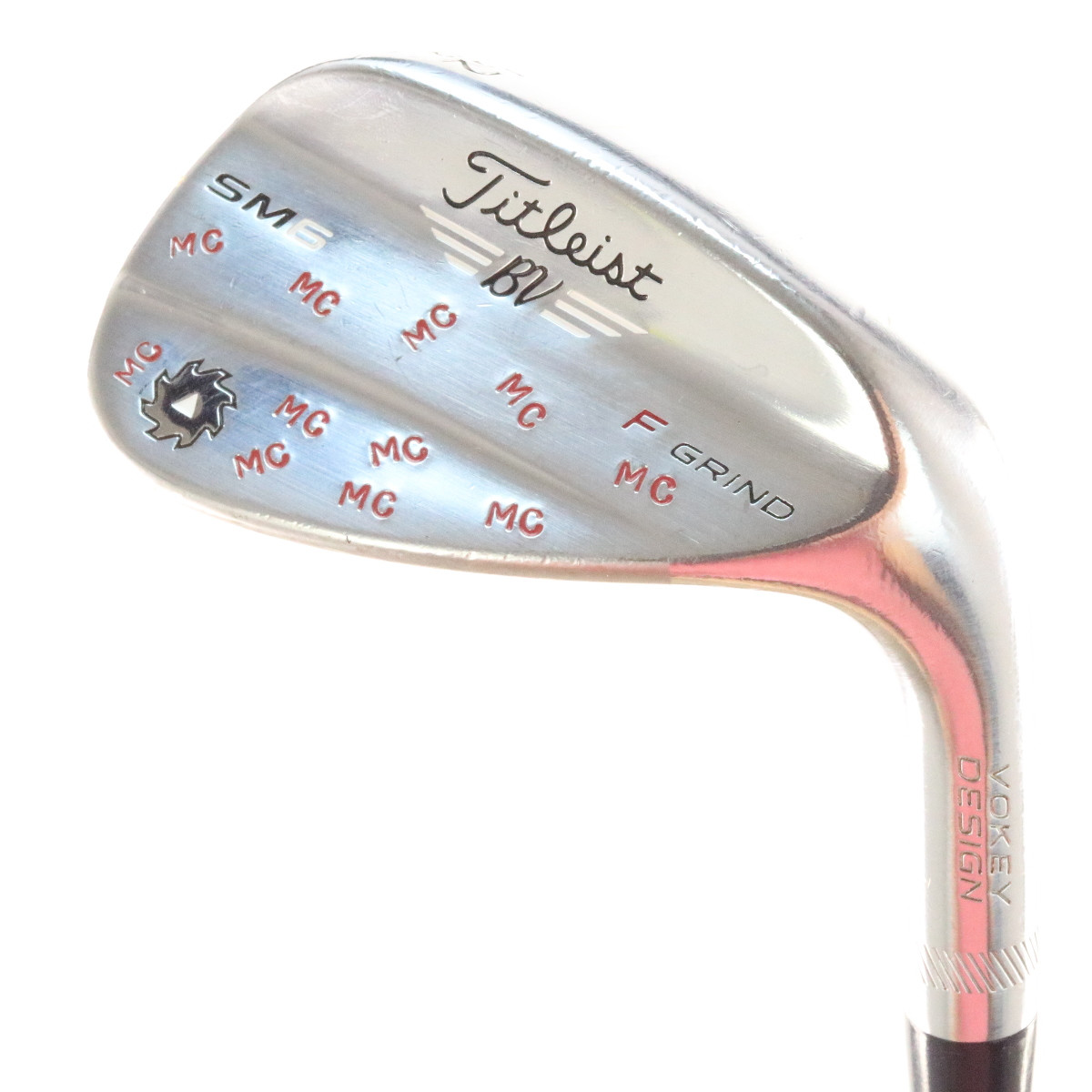 Titleist Vokey SM6 Tour Chrome Wedge 52 Deg 52.12 Steel F Grind Regular 56502D - Mr Topes Golf