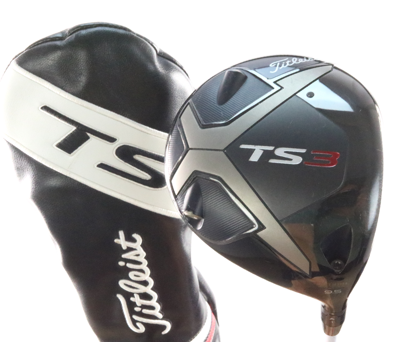 2019 Titleist TS3 Driver 9.5 Degrees Even Flow 6.0 Stiff Flex Headcover ...